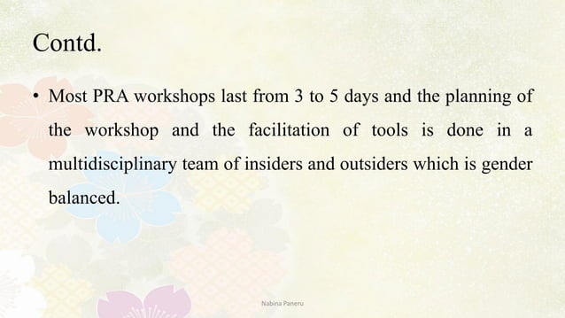 PRA and RRA tools | PDF