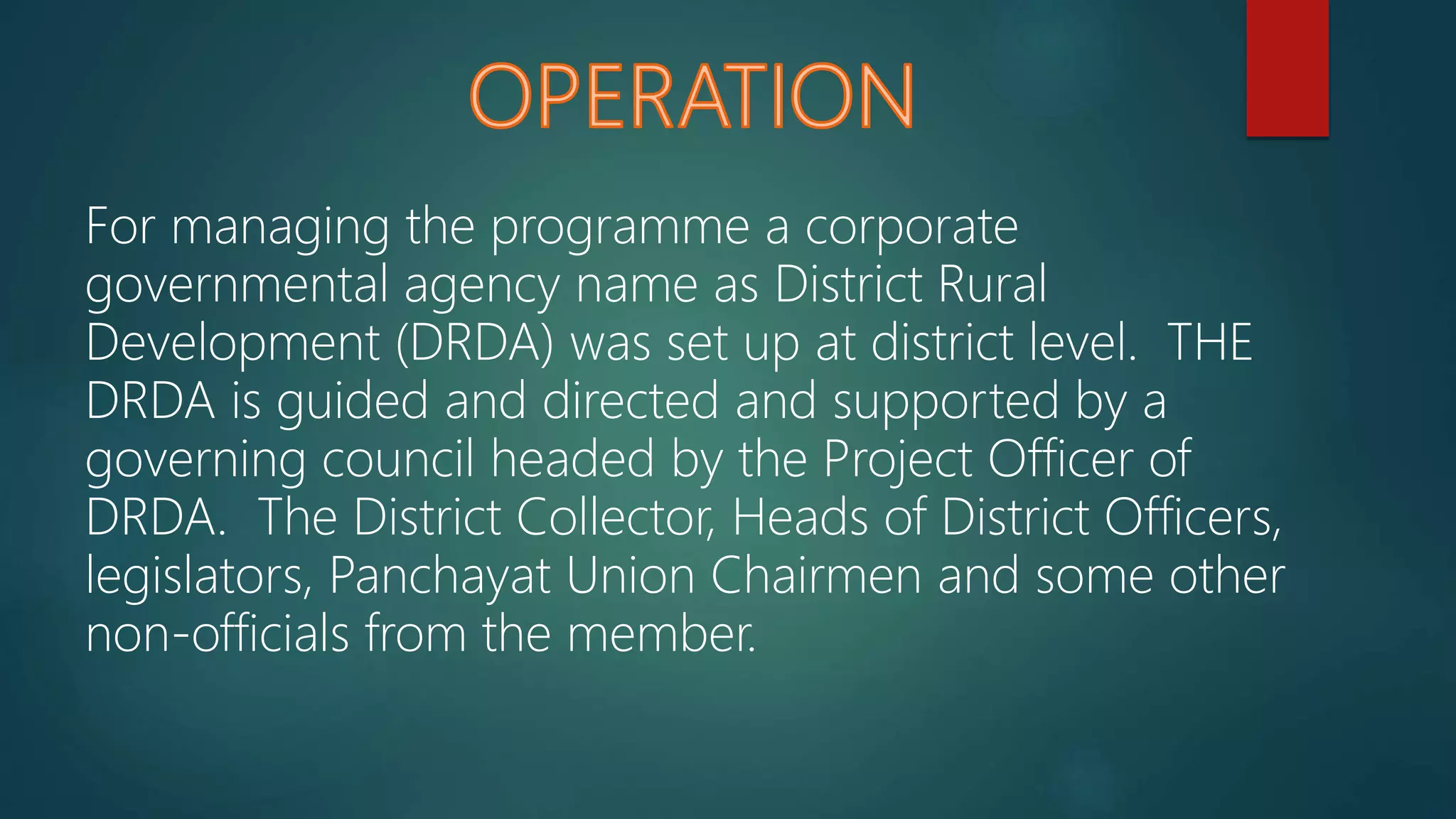 Integrated Rural Development Programme | PPTX