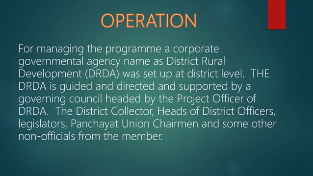 Integrated Rural Development Programme | PPTX