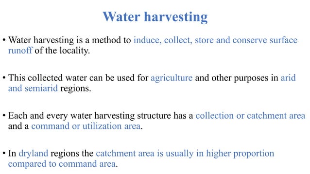 Water harvesting, storage and recycling.pptx