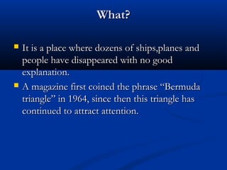 bermuda triangle | PPT