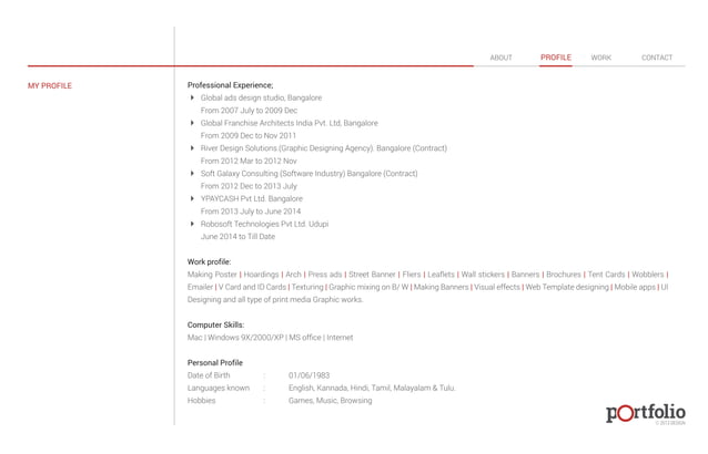 Graphic design portfolio _ Prasad Coorg | PPT