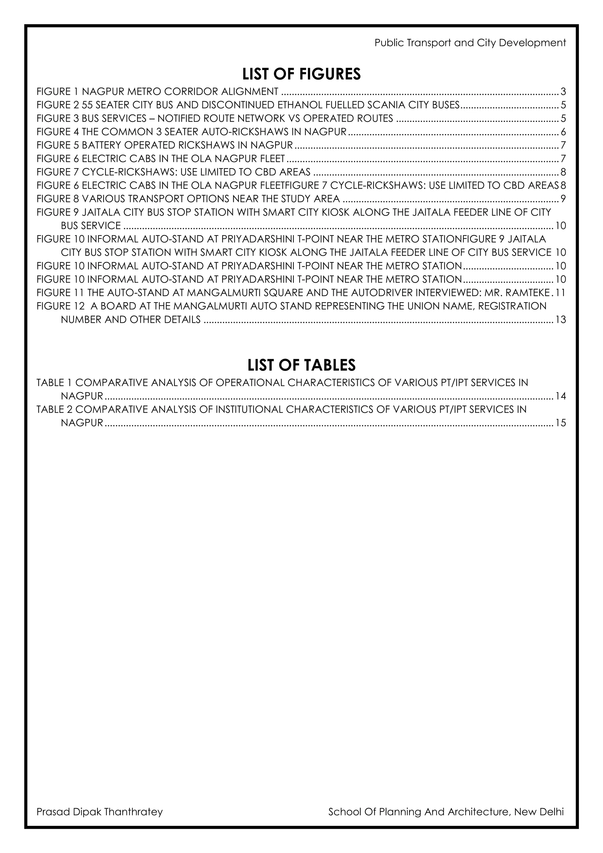 Public Transport Systems, Intermediate Public Transport Systems and ...