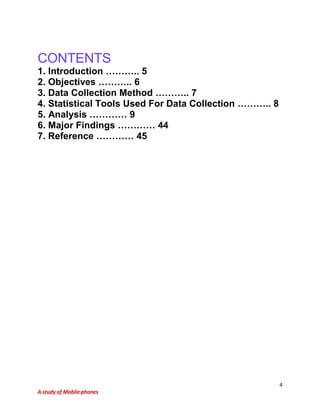ANALYSIS OF MOBILE PHONES | PDF