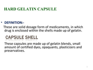 SEMINAR ON MANUFACTURING AND EVALUATION OF CAPSULES… | PPT | Skin Care ...