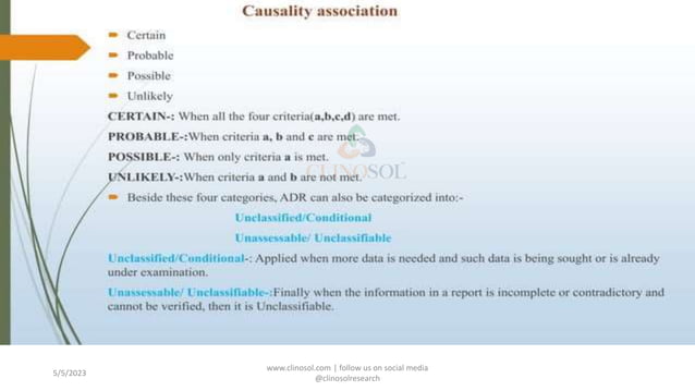 Causality Assessment | PPTX