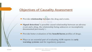 Causality Assessment | PPTX | Medical Tests | Medical Health