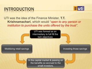UNIT TRUST OF INDIA | PPT