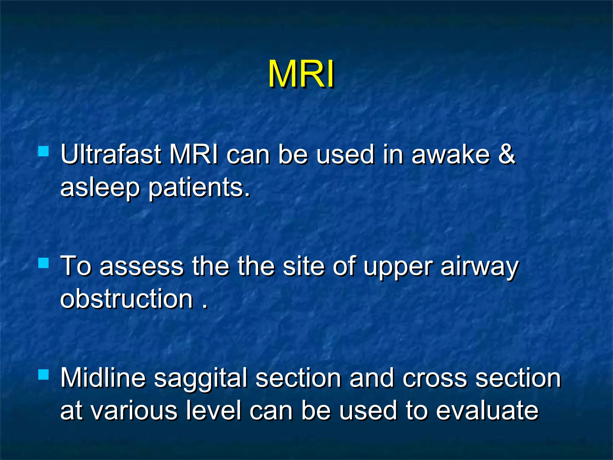 Obstructive Sleep Apnoea Diagnosis Criteria Management Ppt
