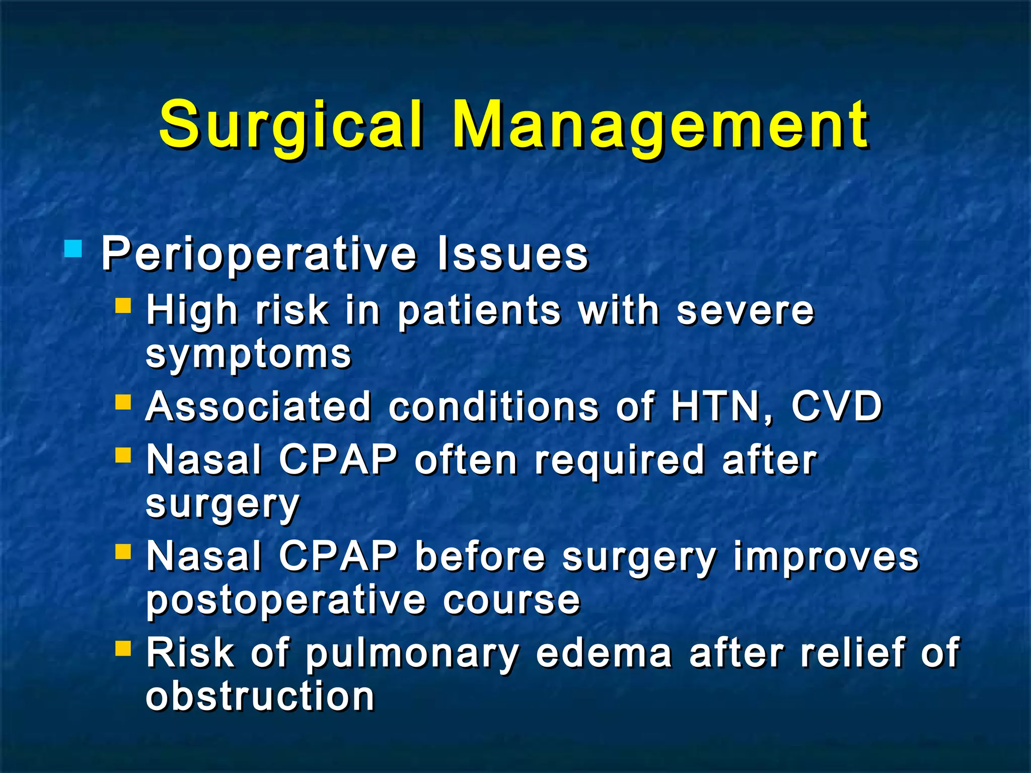 Obstructive Sleep Apnoea Diagnosis Criteria Management Ppt