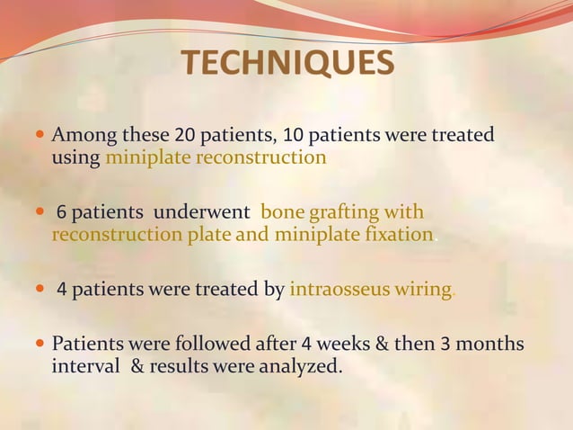 Mandibular Fracture Types & Management | PPT
