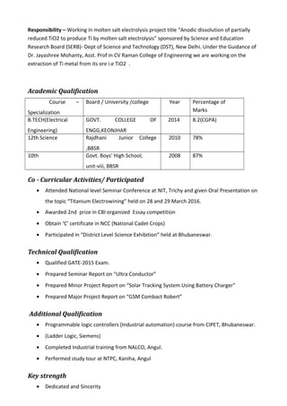 Prasant kumar behera updated | DOC