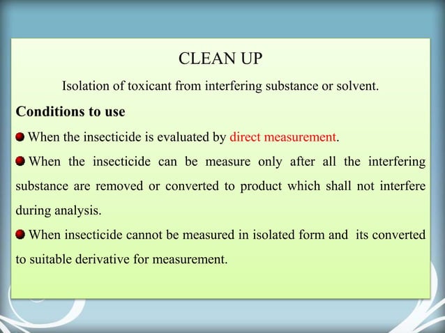 pesticide residue analysis methods in fruits and vegetables | PPTX | Chemistry | Science