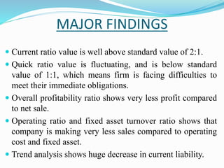 A study on Financial analysis of Gomati co-op milk Production ltd. | PPT