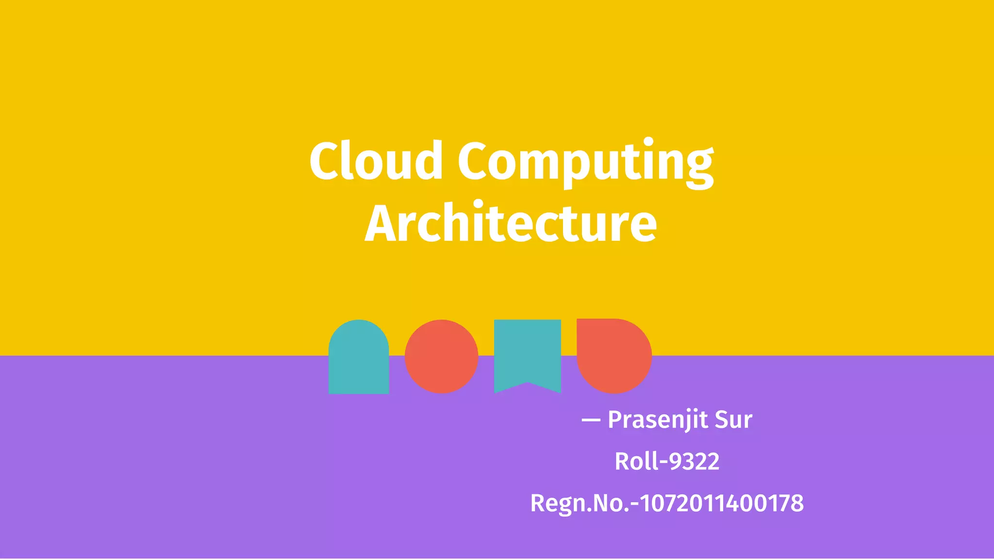 Cloud Computing Architecture Pptx