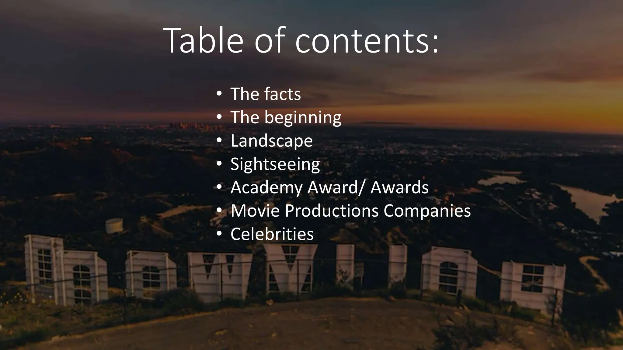 Hollywood Präsentation wie es entstanden ist | PPTX