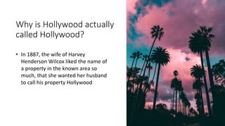 Hollywood Präsentation wie es entstanden ist | PPTX