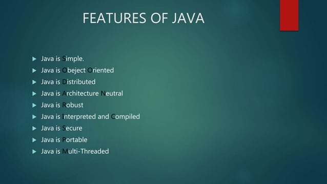 Prasentation on java | PPT
