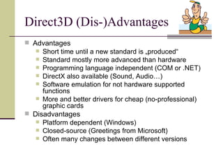 Prasentation Managed DirectX | PPT | Graphics Software | Computer Software and Applications
