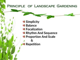 Principales of landscape gardening | PDF