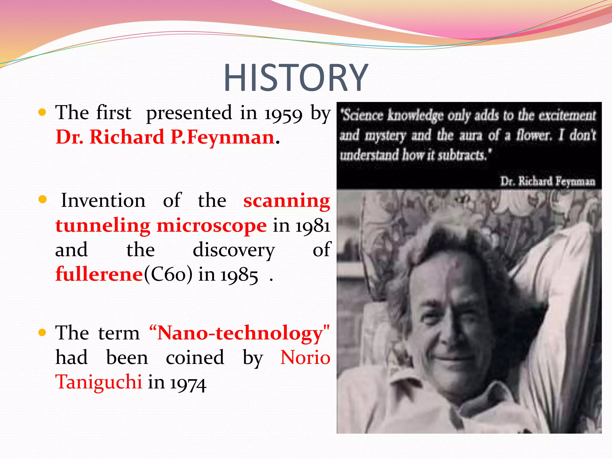 nanotechnology presentation in college (b.tech) | PPTX