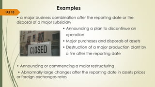 IAS 10 : Events after the reporting period | PDF