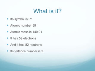Praseodymium | PPTX