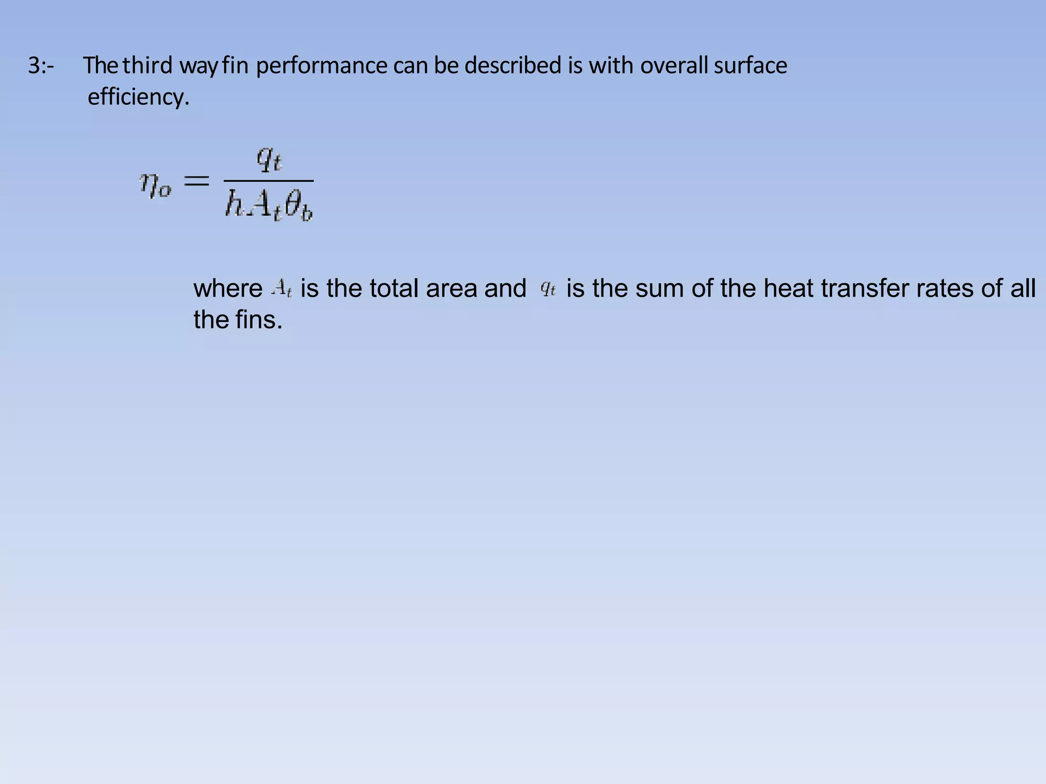 heat transfer through fins | PPTX