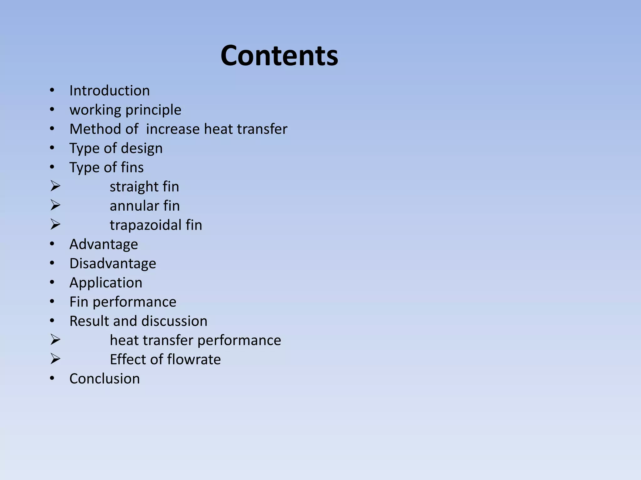 heat transfer through fins | PPTX
