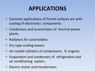 heat transfer through fins | PPTX | Physics | Science