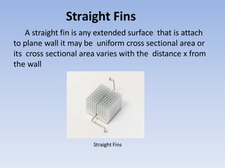 heat transfer through fins | PPTX
