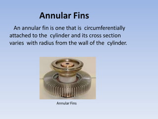 heat transfer through fins | PPTX