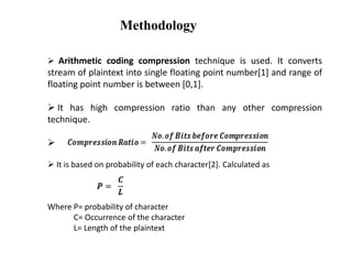 An Efficient encryption using Data compression towards Steganography,introducing arithmetic ...