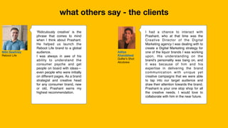 Prashant's Portfolio | PDF | Business Administration | Business