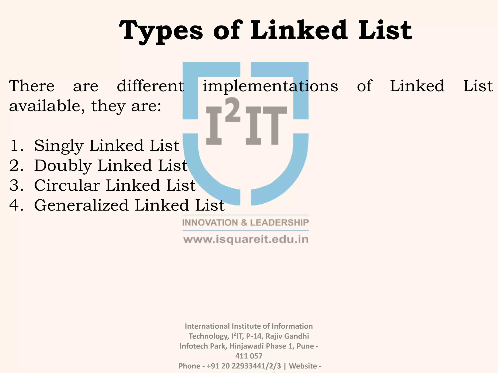 Data Structure - Linked List | PPT