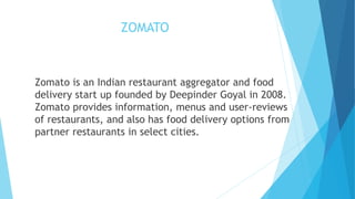 Study on Amazon,Zomato & Dell Logistics | PPT