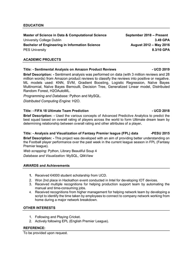 Prashanth CV | PDF