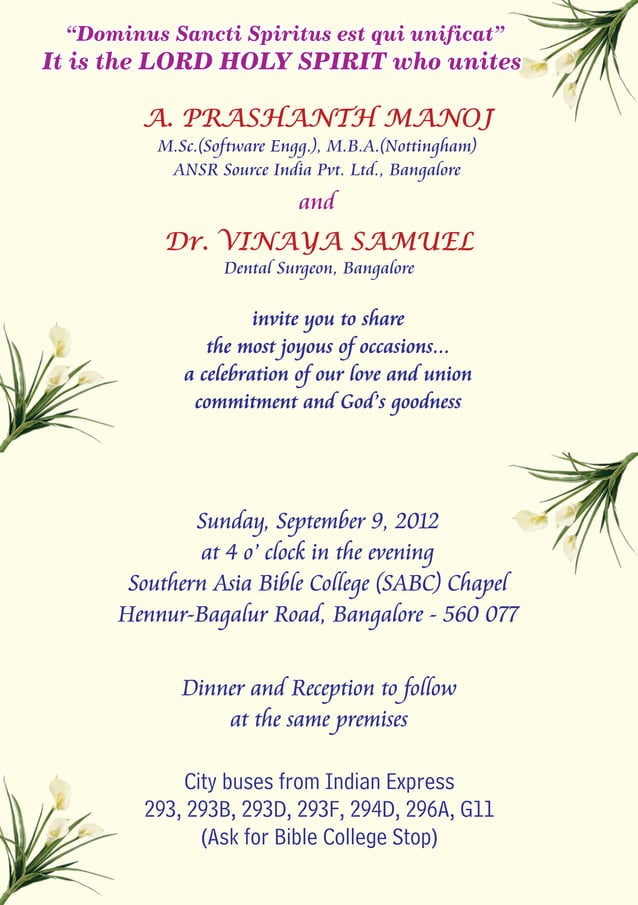 wedding invitation | PDF