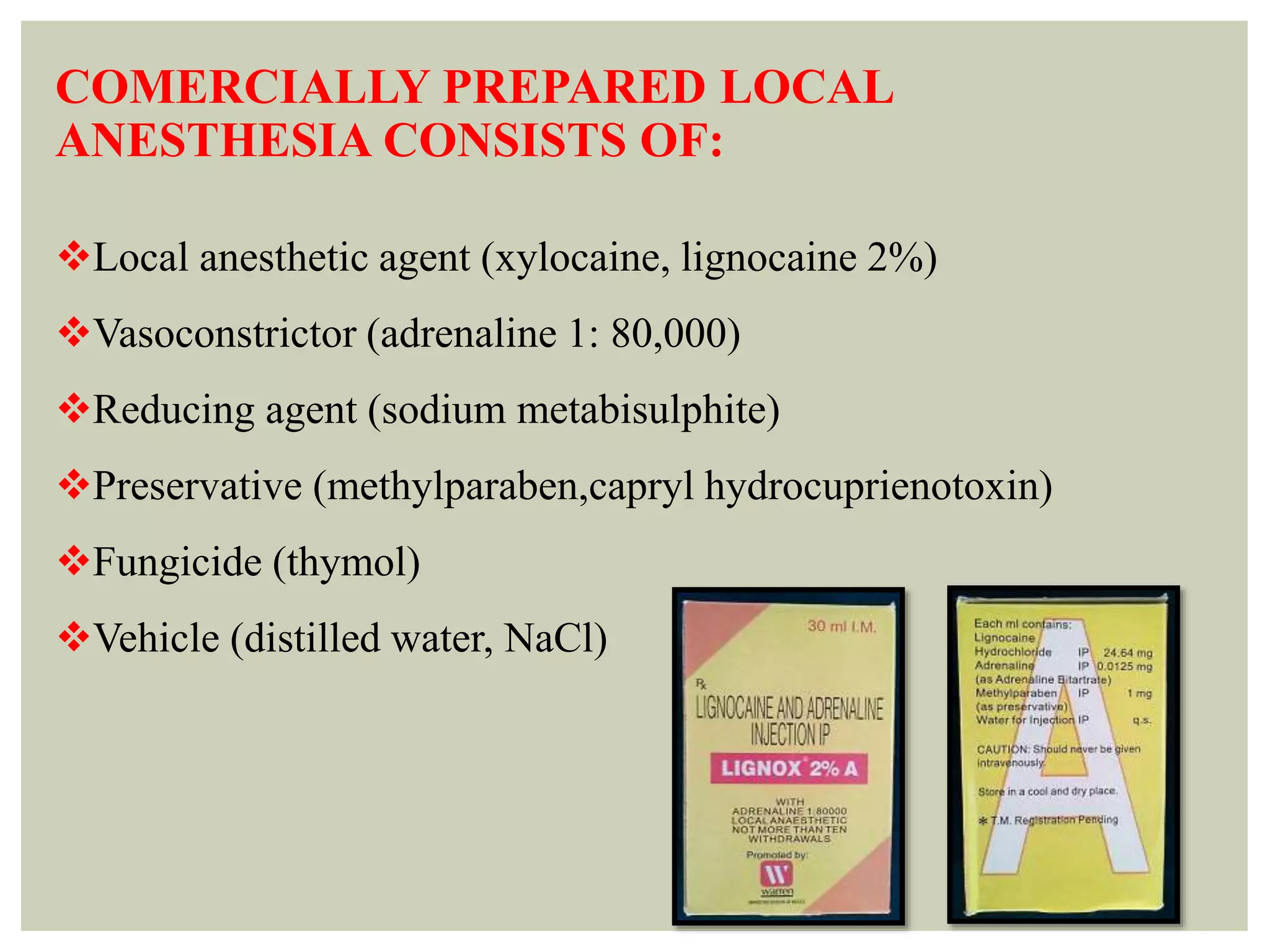 Local anaesthesia - Basics in dentistry | PPTX