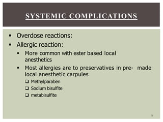 Local anaesthesia - Basics in dentistry | PPTX