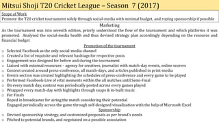 Prashant Pathare Mitsui Shoji T20 Cricket League | PDF
