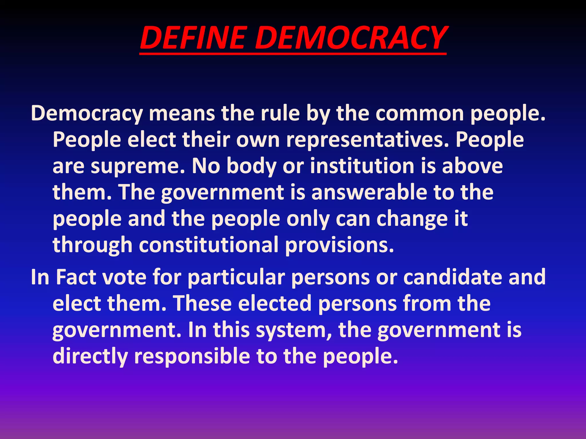 Prashant ppt democracy | PPTX