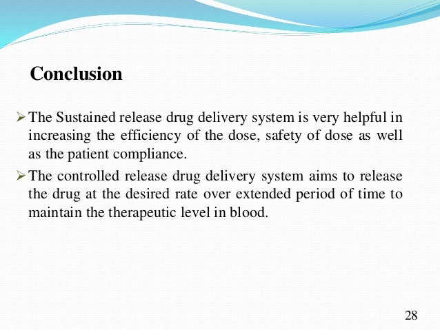 Sustained And Controlled Drug Delivery System