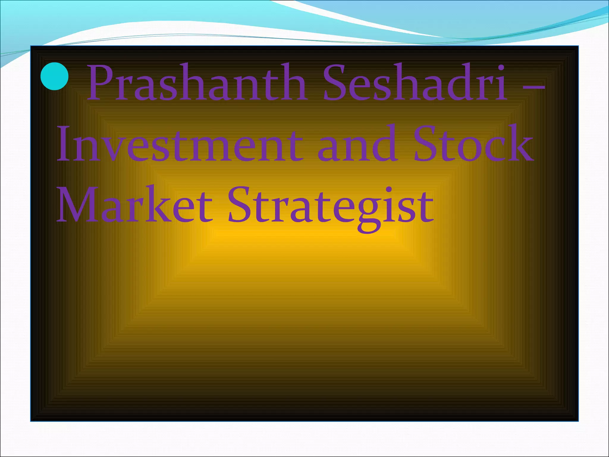 Prashant seshadri florida ppt | PPT