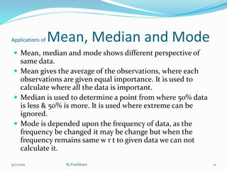 Rj Prashant's ppts on statistics | PPTX