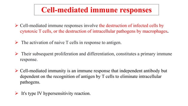 CELL AND HUMORAL immunity 1.pptx | Infectious Diseases | Diseases and ...