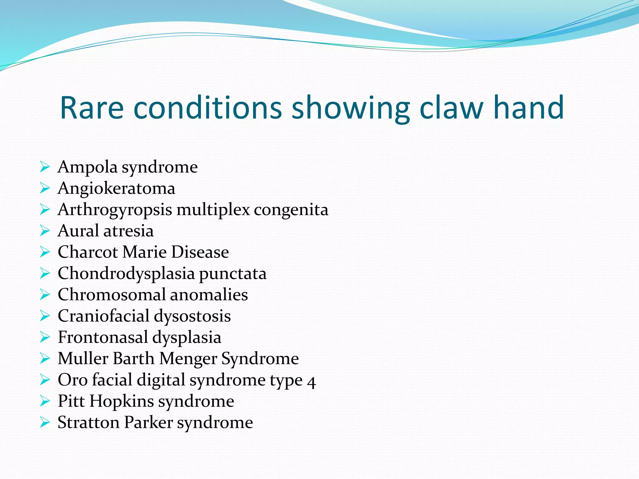 management of claw hand | PPTX