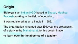 Prashika program (eklavya's innovative experiment in primary education ...