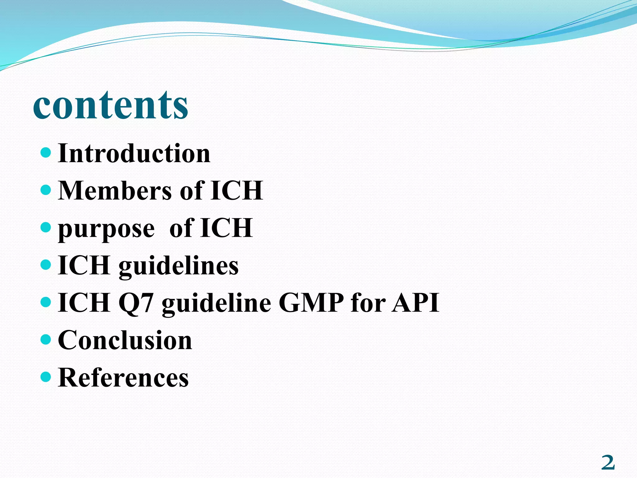 ICH Q7 GMP for API | PPTX