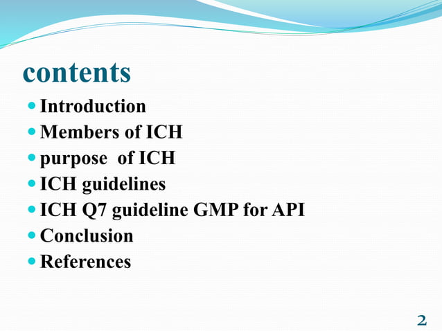 ICH Q7 GMP for API | PPTX